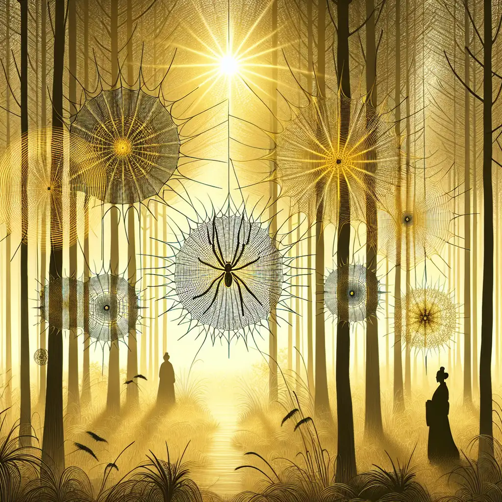 Golden Silk Spiders: Nature's Radiant Weavers